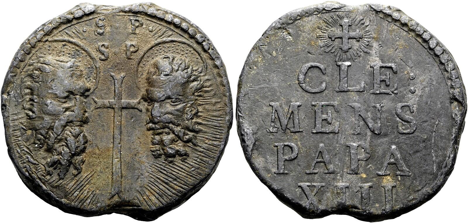 Italy. Clement XII. Lead Bulla. RARE. | Miscellaneous