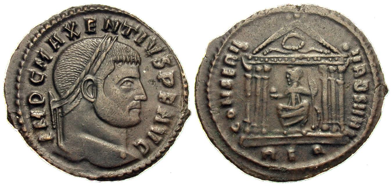 Maxentius. Æ Follis. Rome Mint. | Roman Imperial Coins