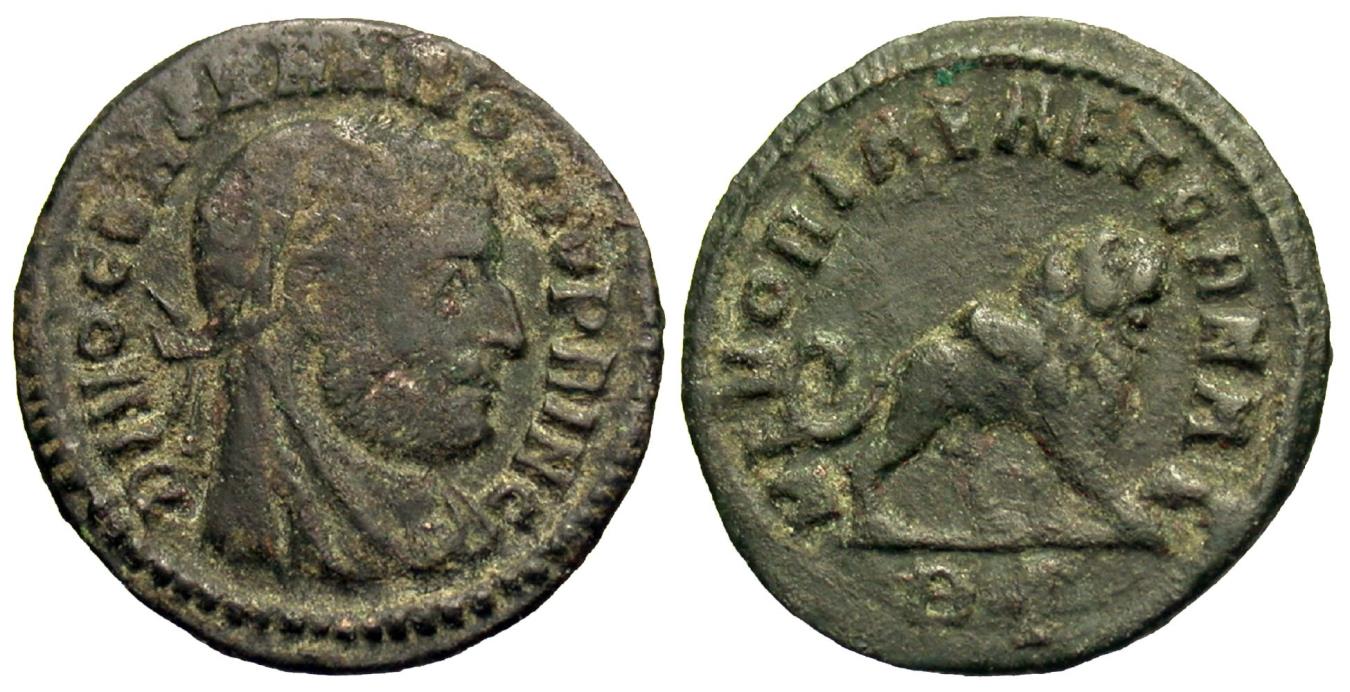 Divus Constantius I. Æ Half Follis. EXTREMELY RARE. | Roman Imperial Coins