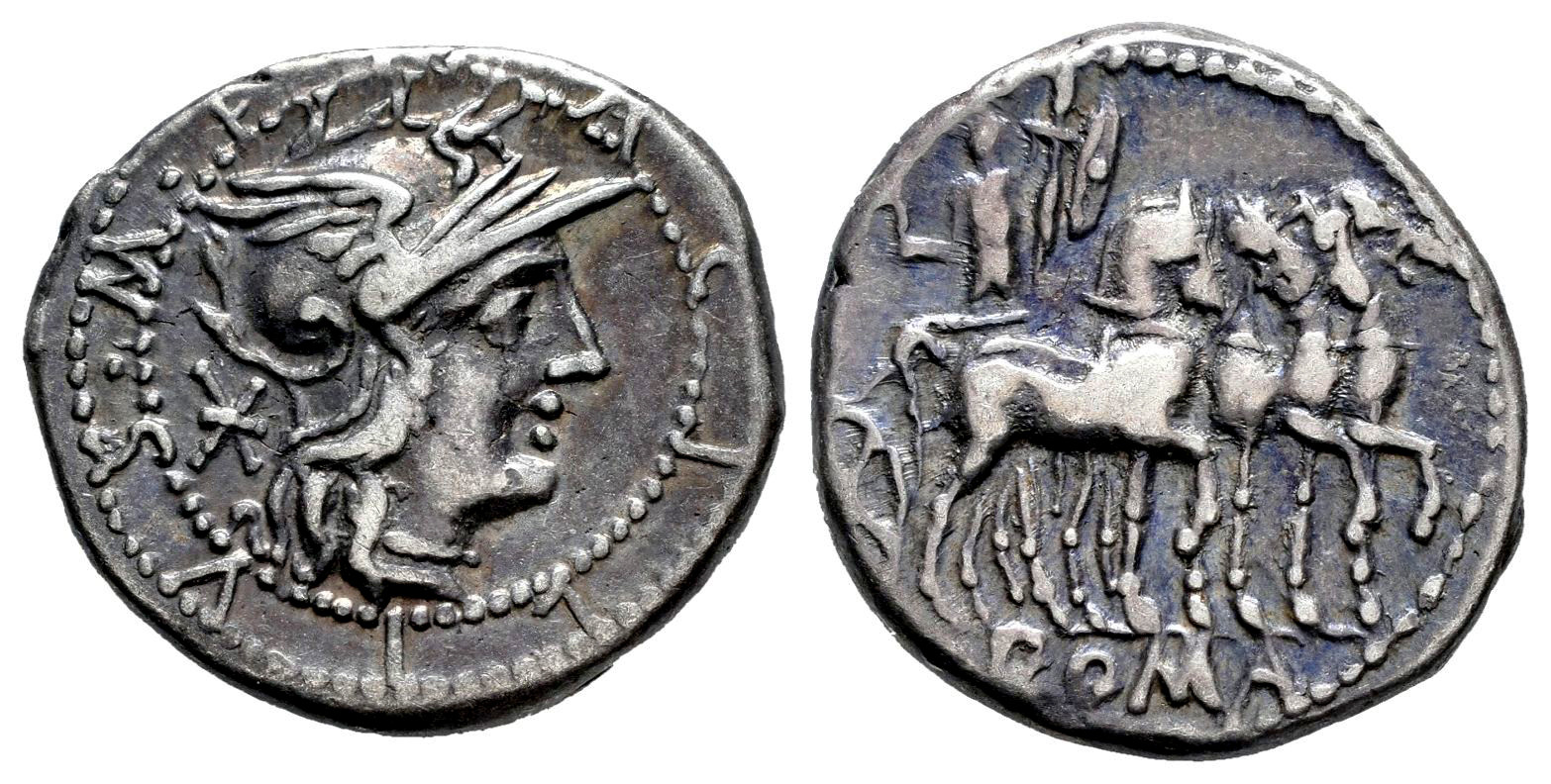 Roman Republic. M. Acilius M.f. AR Denarius. | Roman Republican Coins