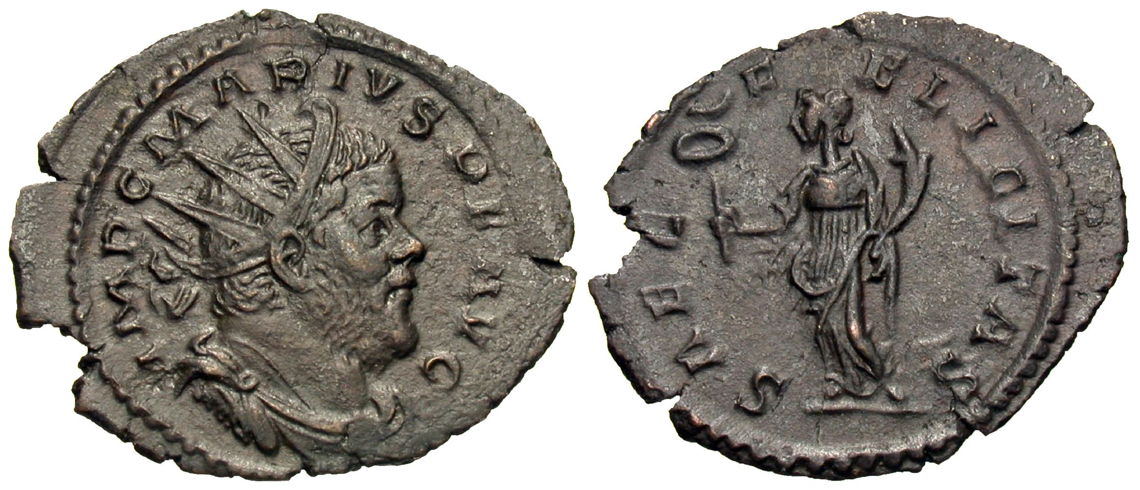 Romano-Gallic Empire. Marius. Antoninianus. | Roman Imperial Coins
