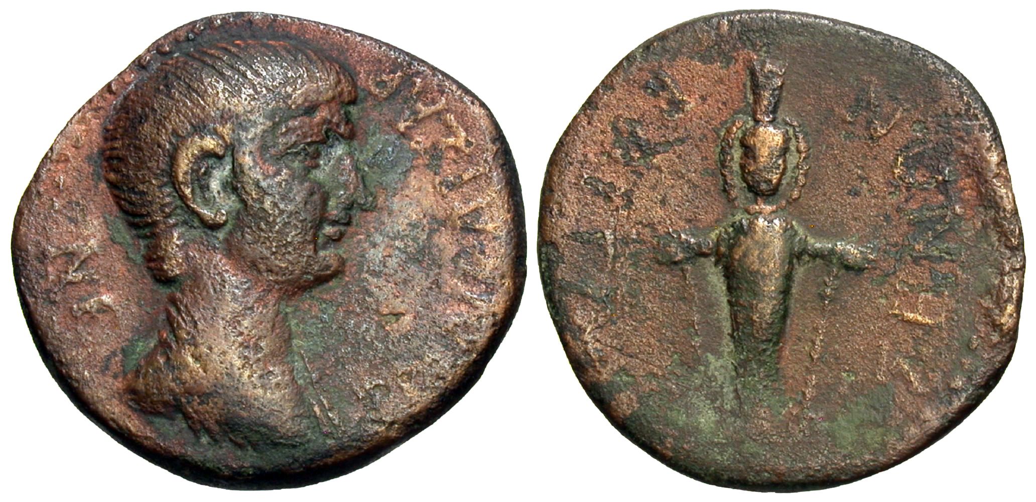 Caria, Bargasa. Nero. Æ 23 mm. Rare City-State. | Roman Provincial Coins