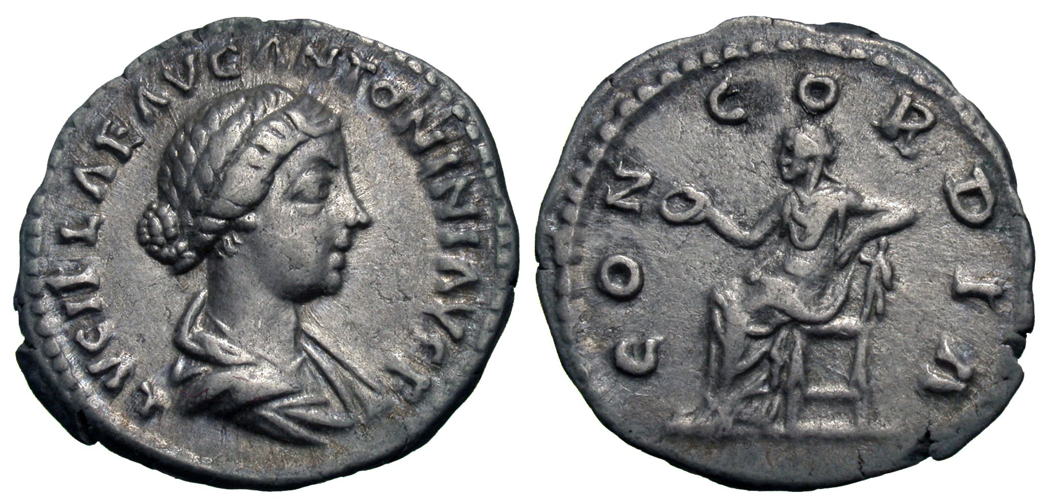 Lucilla. AR Denarius. Concordia. | Roman Imperial Coins