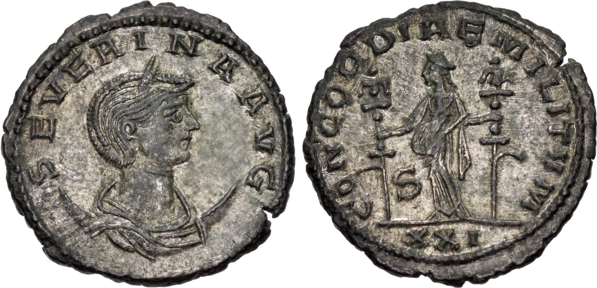 Severina. Wife of Aurelian. Antoninianus. Antioch Mint. | Roman ...