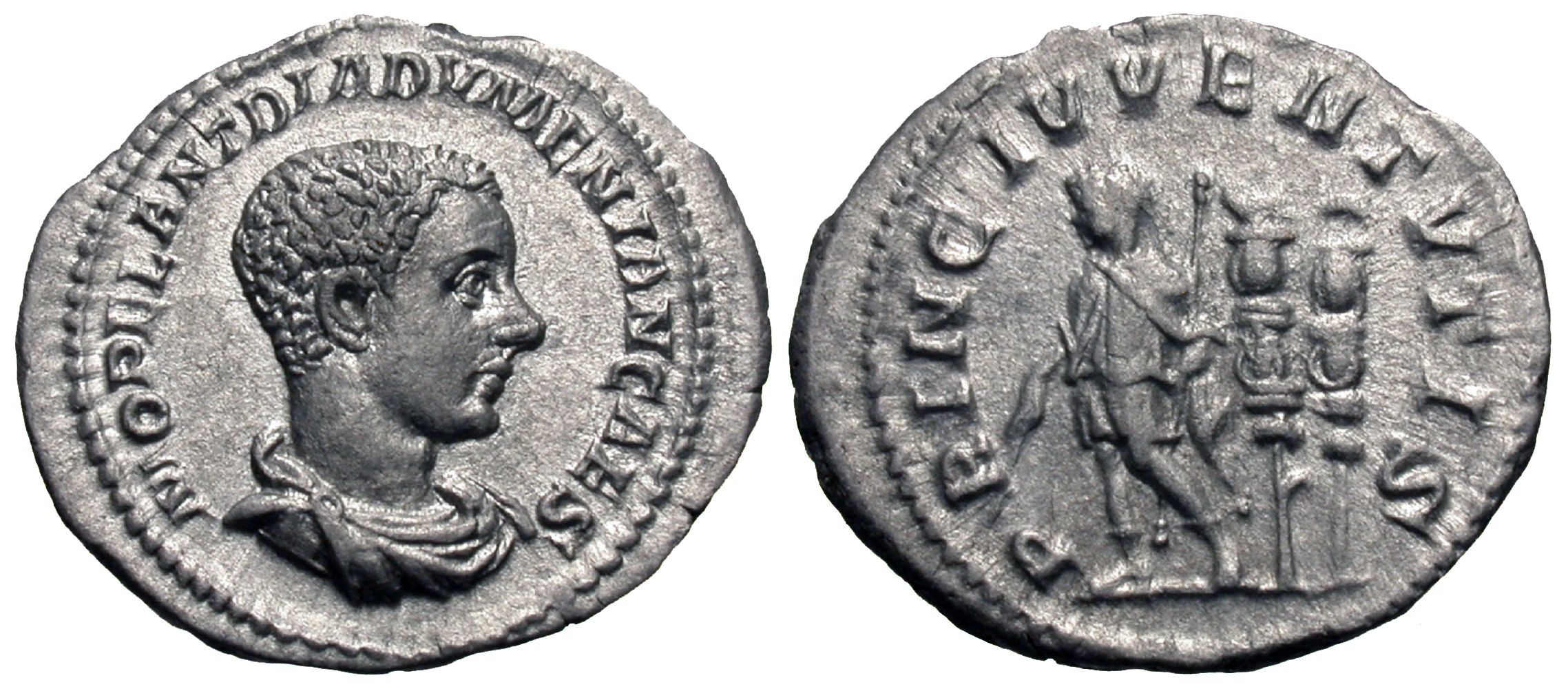Diadumenian, as Caesar. AR Denarius. | Roman Imperial Coins
