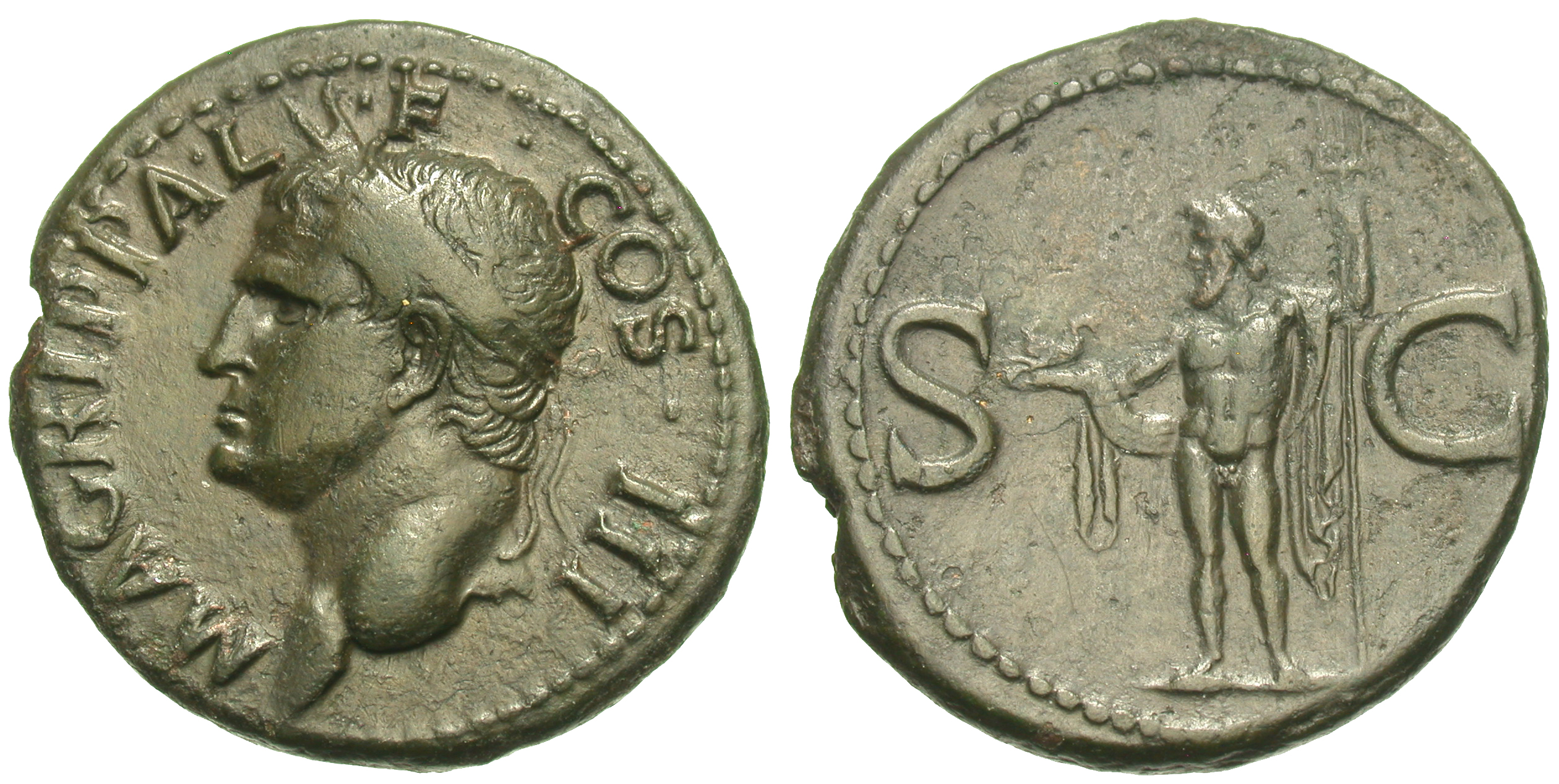 Agrippa. Æ As. Neptune. | Roman Imperial Coins