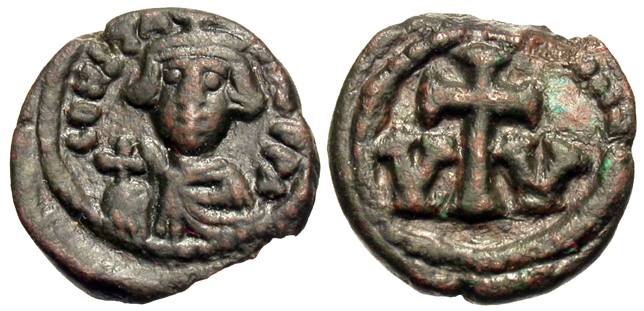 Byzantine Empire. Constans II. Æ Decanummium. Carthage Mint ...