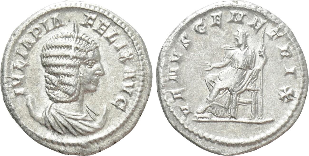 Julia Domna. AR Antoninianus. Venus. | Roman Imperial Coins