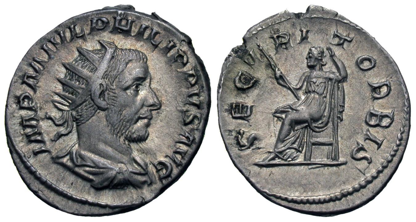 Philip I. AR Antoninianus. Securitas. | Roman Imperial Coins