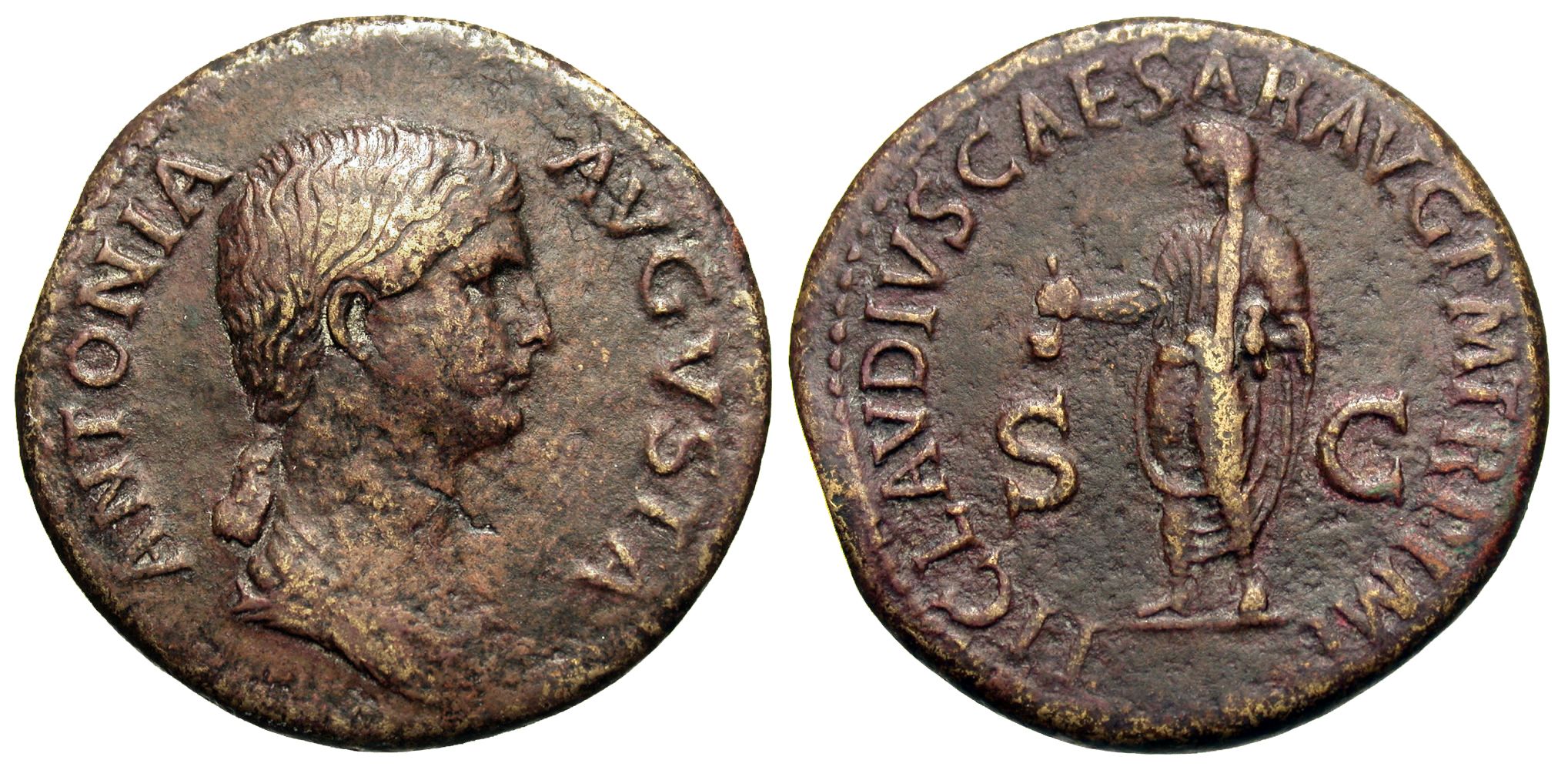 Antonia. Æ Dupondius. | Roman Imperial Coins