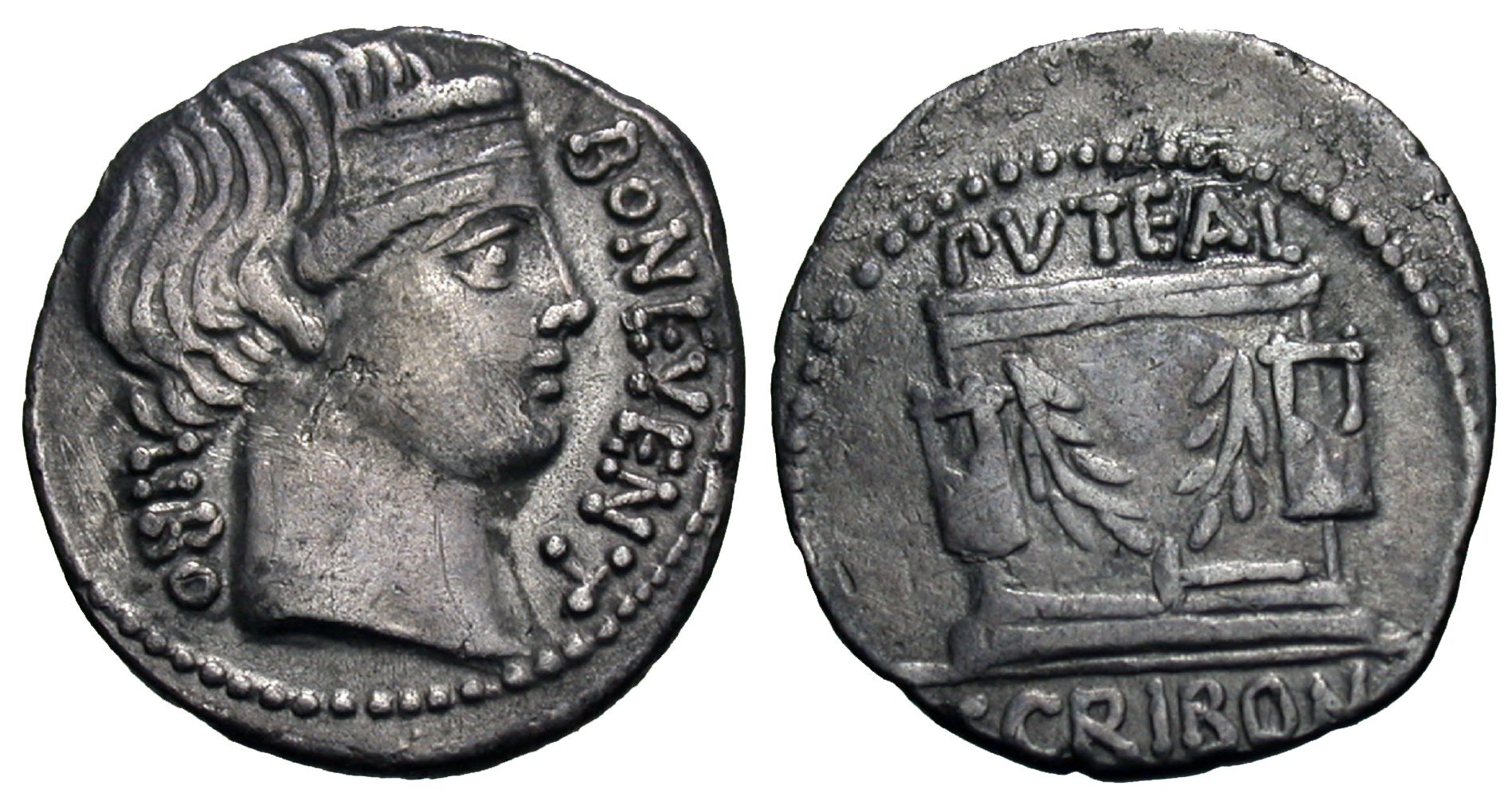 Roman Republic. L. Scribonius Libo. AR Denarius. | Roman Republican Coins