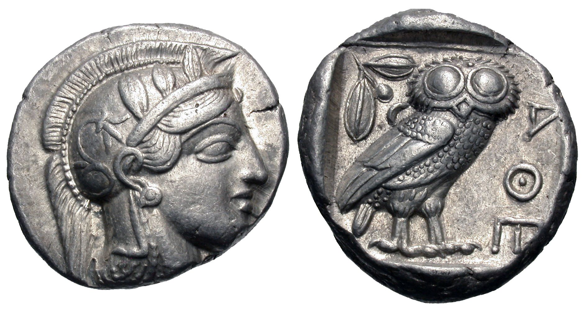 Attica, Athens. AR Tetadrachm. Athena / Owl. FULL CREST. | Greek Coins