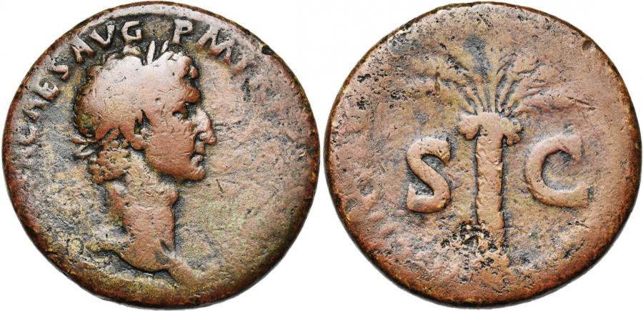 Nerva. Æ Sestertius. Fiscus Judaicus. Rare! | Roman Imperial Coins