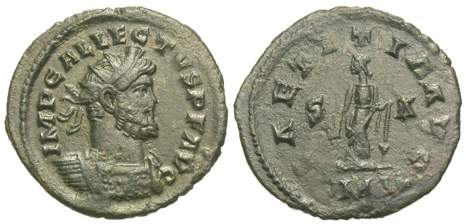Allectus. Antoninianus. Laetitia. RARE. | Roman Imperial Coins