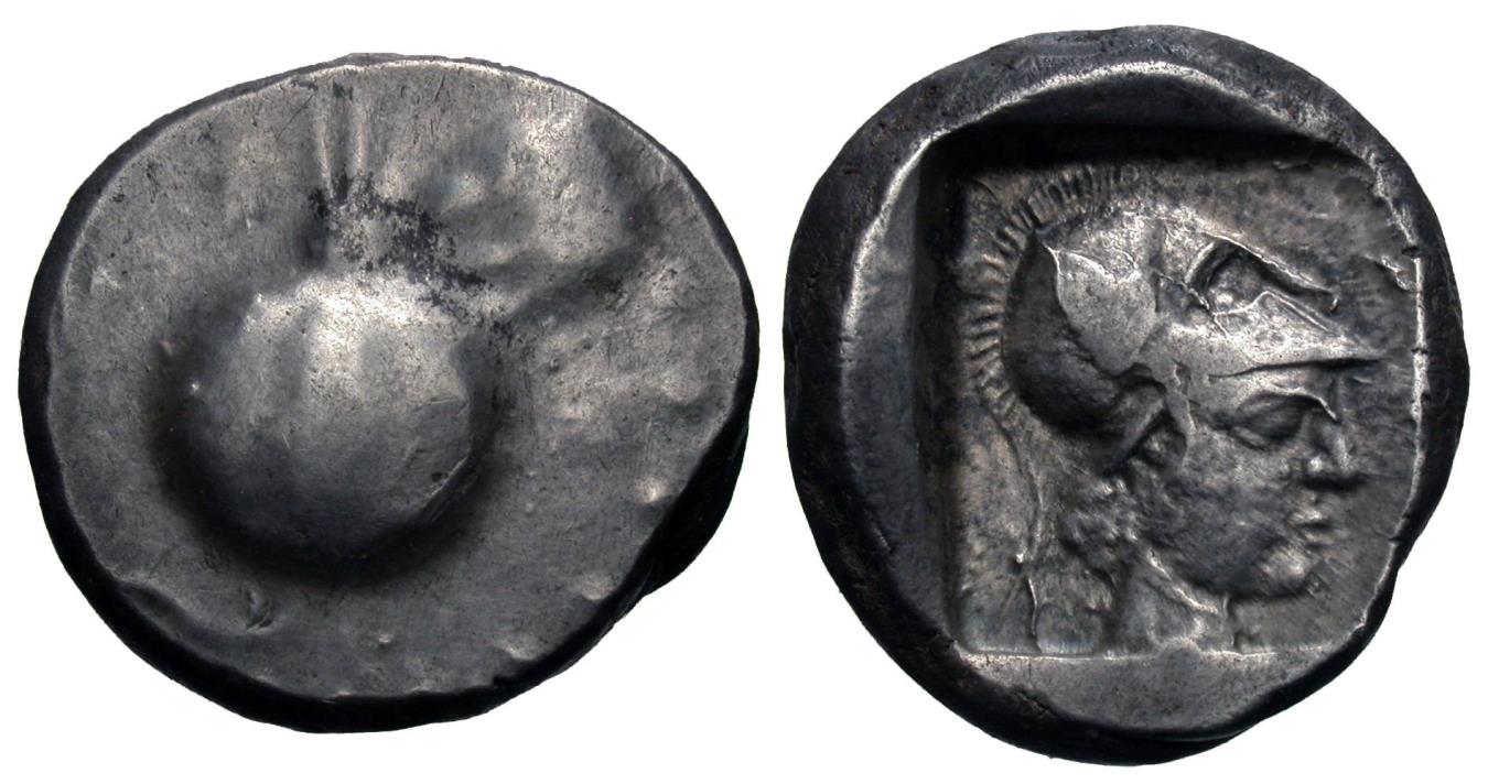 Pamphylia, Side. AR Stater. Pomegranate / Athena. | Greek Coins