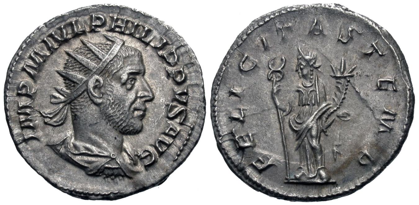 Philip I. AR Antoninianus. Felicitas. | Roman Imperial Coins
