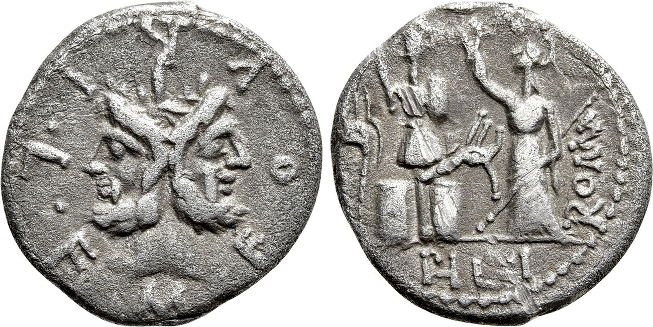 Roman Republic. M. Furius L.f. Philus. AR Denarius. | Roman Republican ...