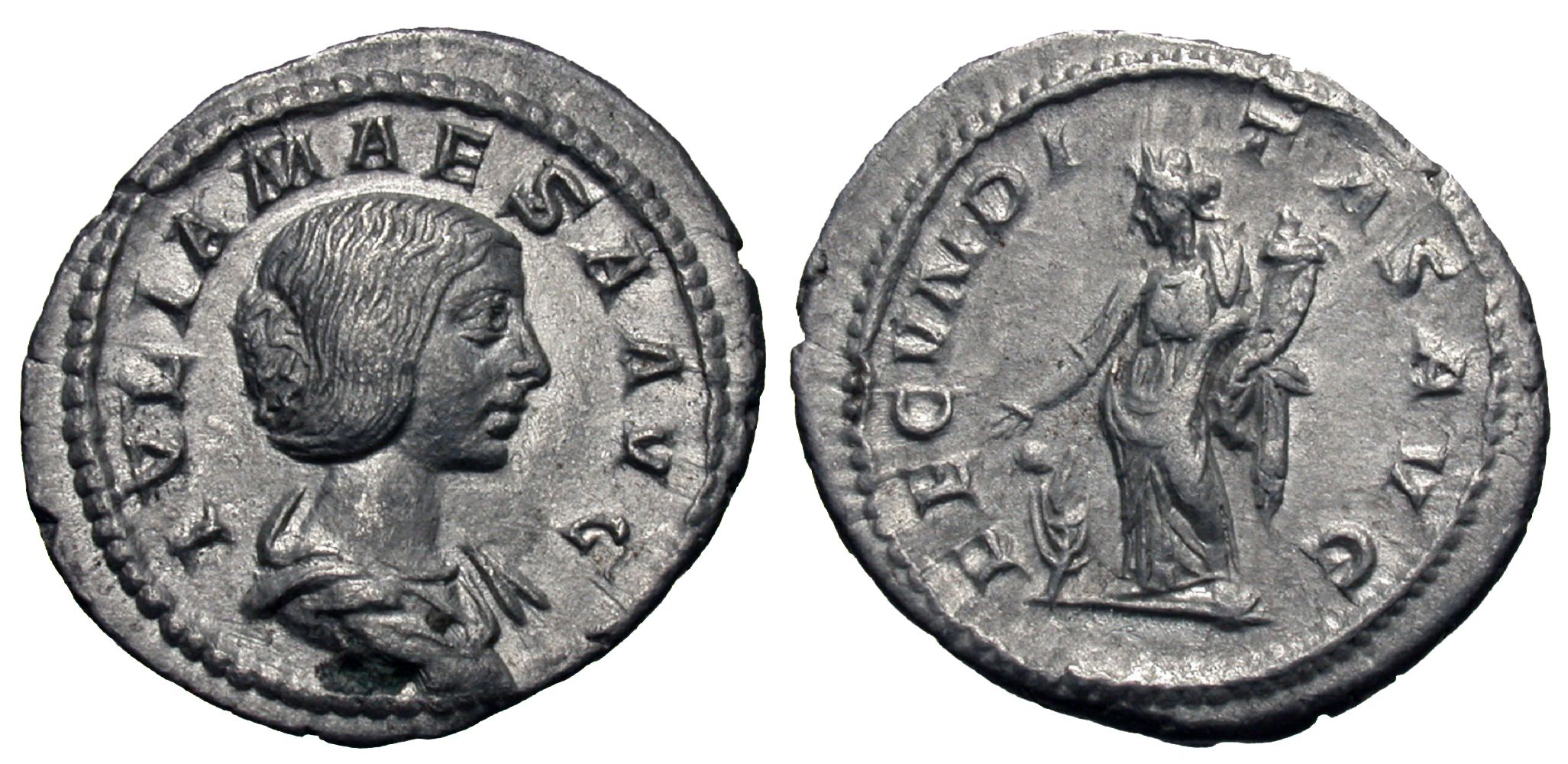 Julia Maesa. AR Denarius. Fecunditas. | Roman Imperial Coins