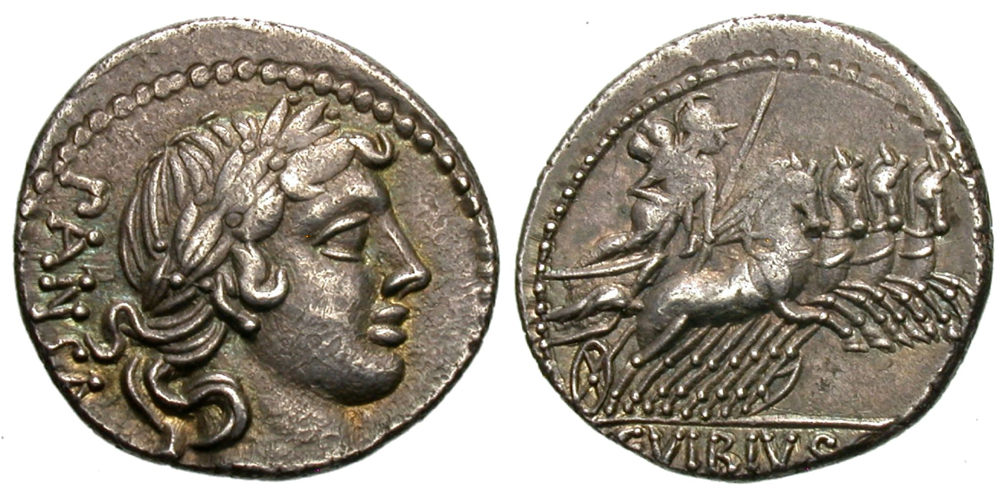 Roman Republic. C. Vibius C.f. Pansa. AR Denarius. | Roman Republican Coins