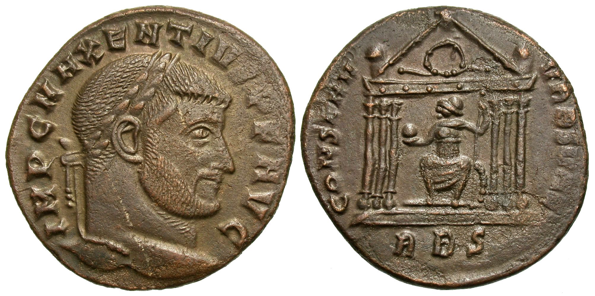 Maxentius. Æ Follis. Rome Mint. | Roman Imperial Coins