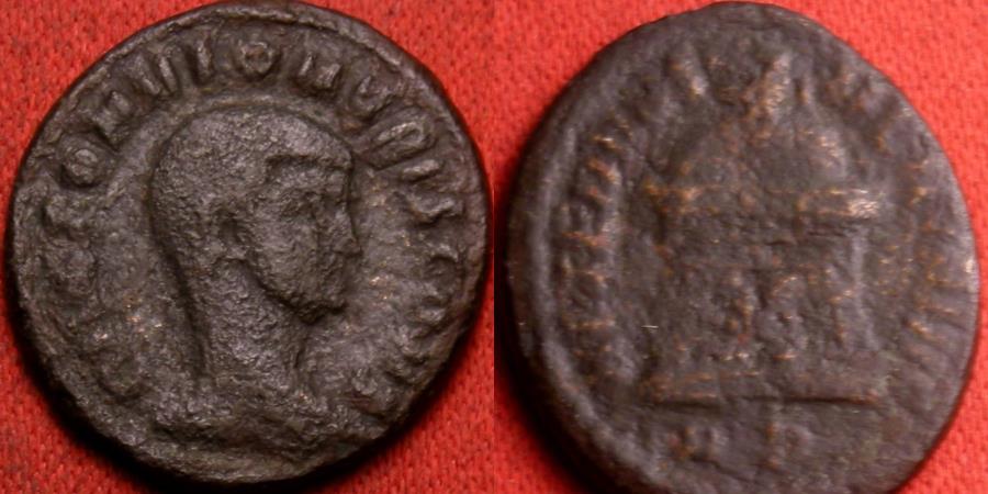 DIVUS ROMULUS, Son of Maxentius, AE quarter follis. Rome mint. AETERNAE ...