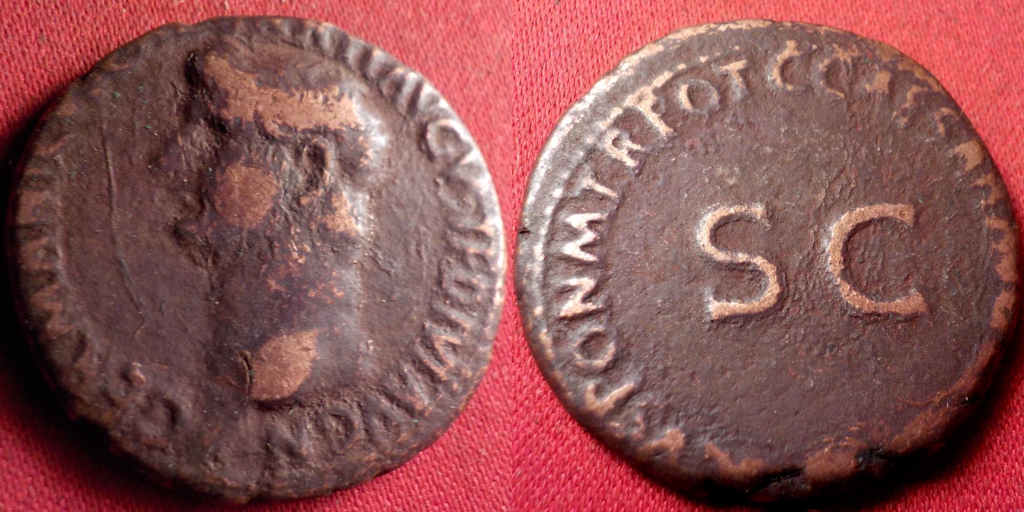 GERMANICUS AE as. Struck by Caligula. Legend around SC. | Roman ...