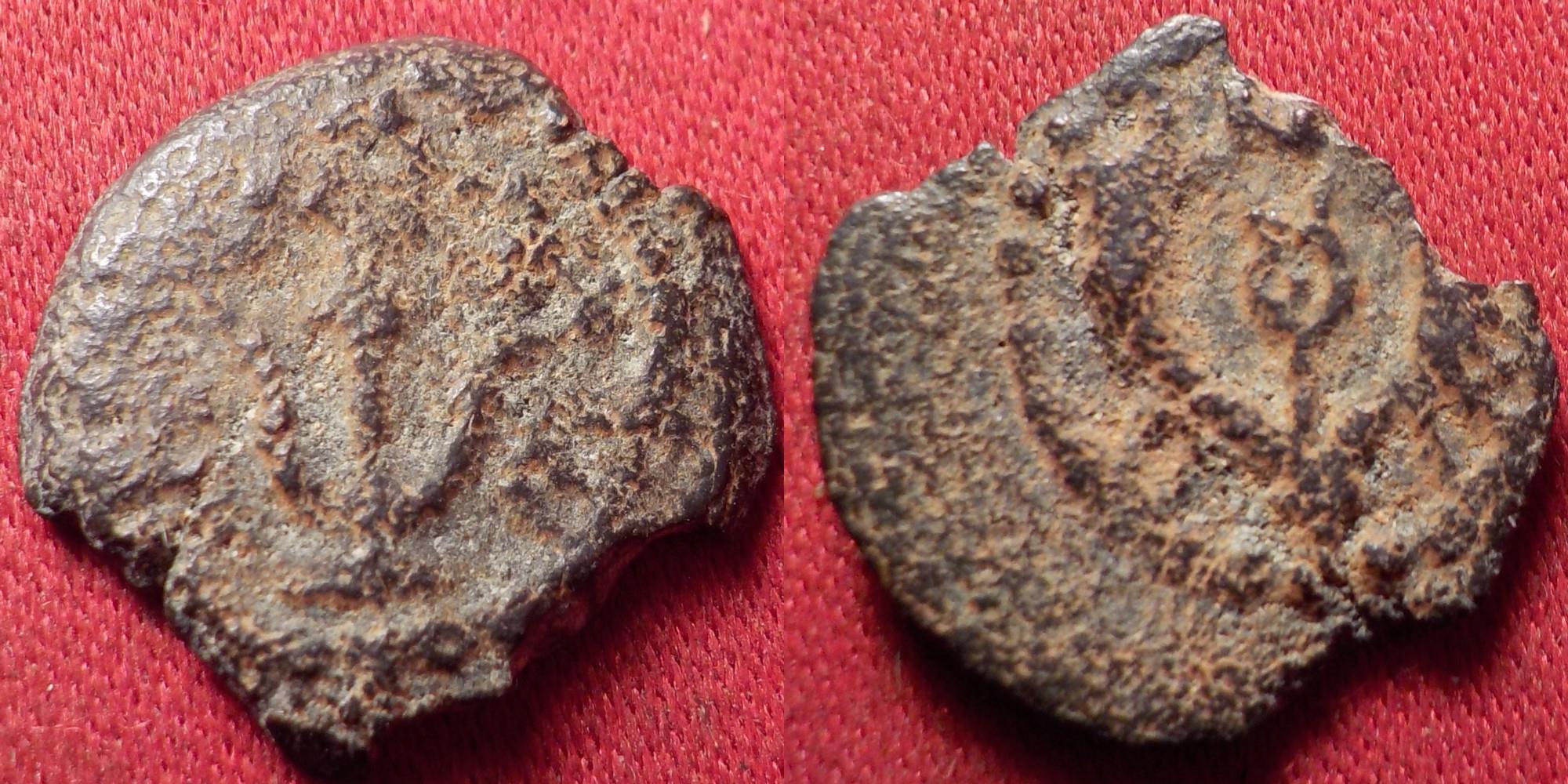 KING HEROD I THE GREAT AE prutah. Jerusalem, 40-4BC. Anchor / Double ...