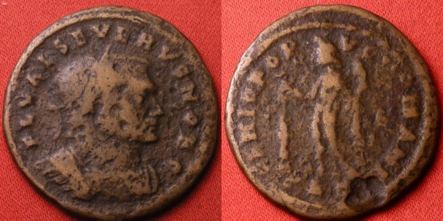 SEVERUS II CAESAR AE large follis. GENIO POPULI ROMANI | Roman Imperial ...