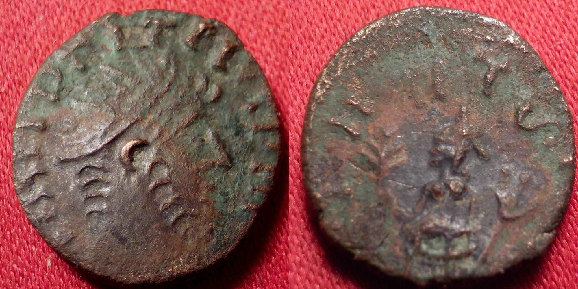 TETRICUS I AE antoninianus. Imitative, PRINC IVVENT reverse for Tetricus II