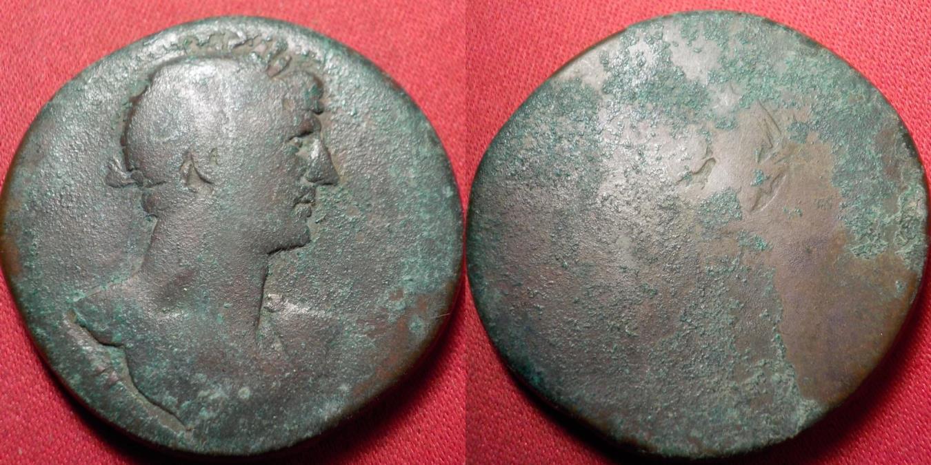 HADRIAN AE sestertius. Jupiter seated left. 119-122 AD | Roman Imperial ...