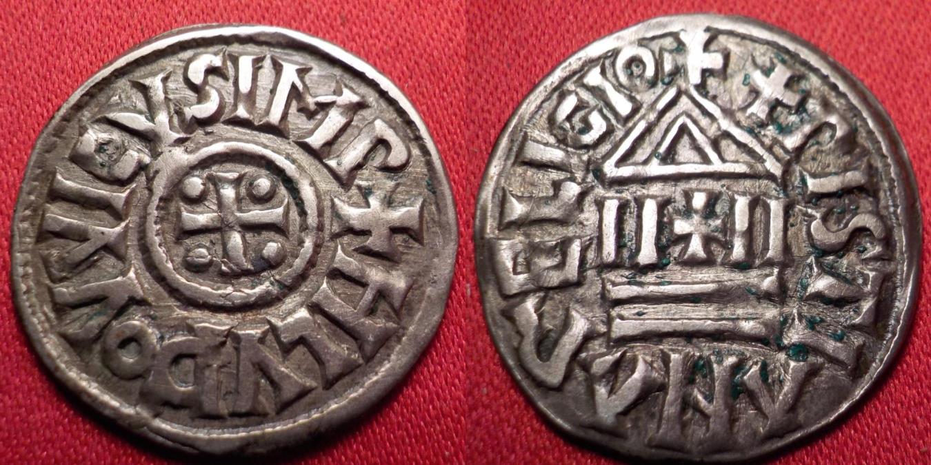 EMPEROR LOUIS I THE PIOUS AR silver denier. Son and heir of Charlemagne ...