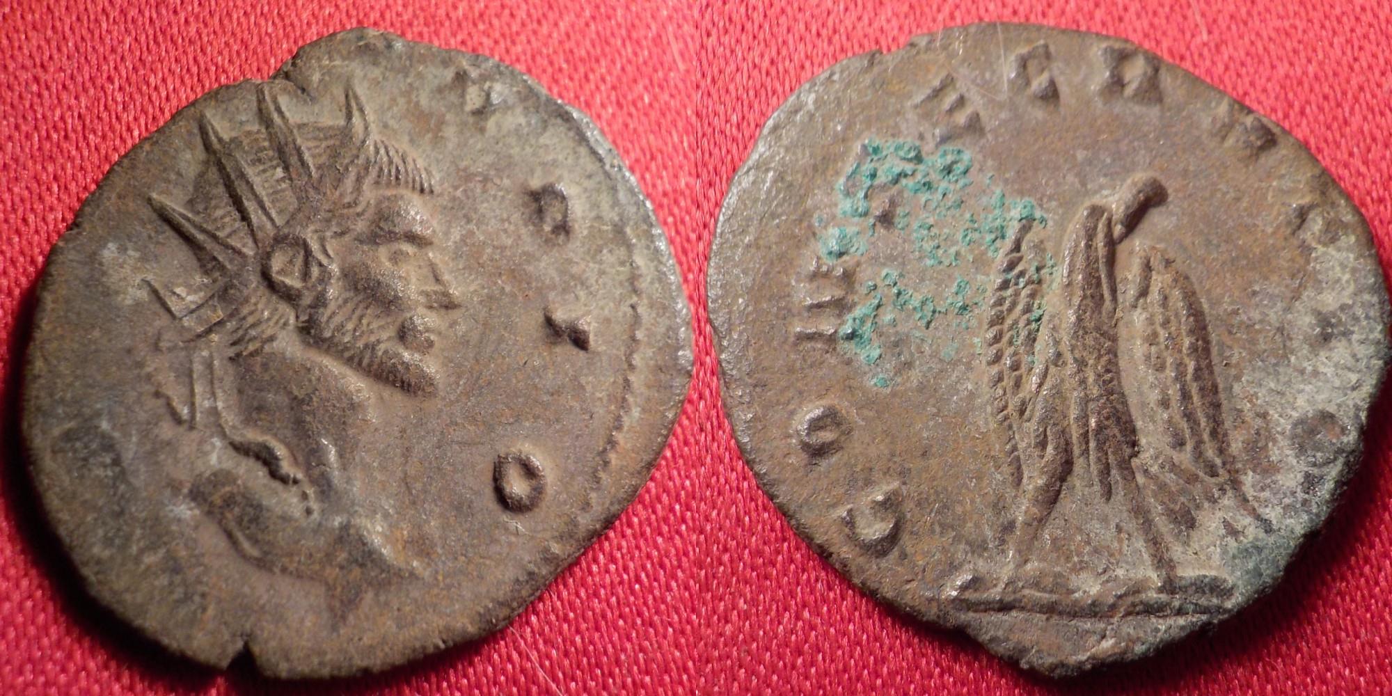 DIVUS CLAUDIUS II GOTHICUS AE antoninianus. Struck by Quintillus. Eagle ...