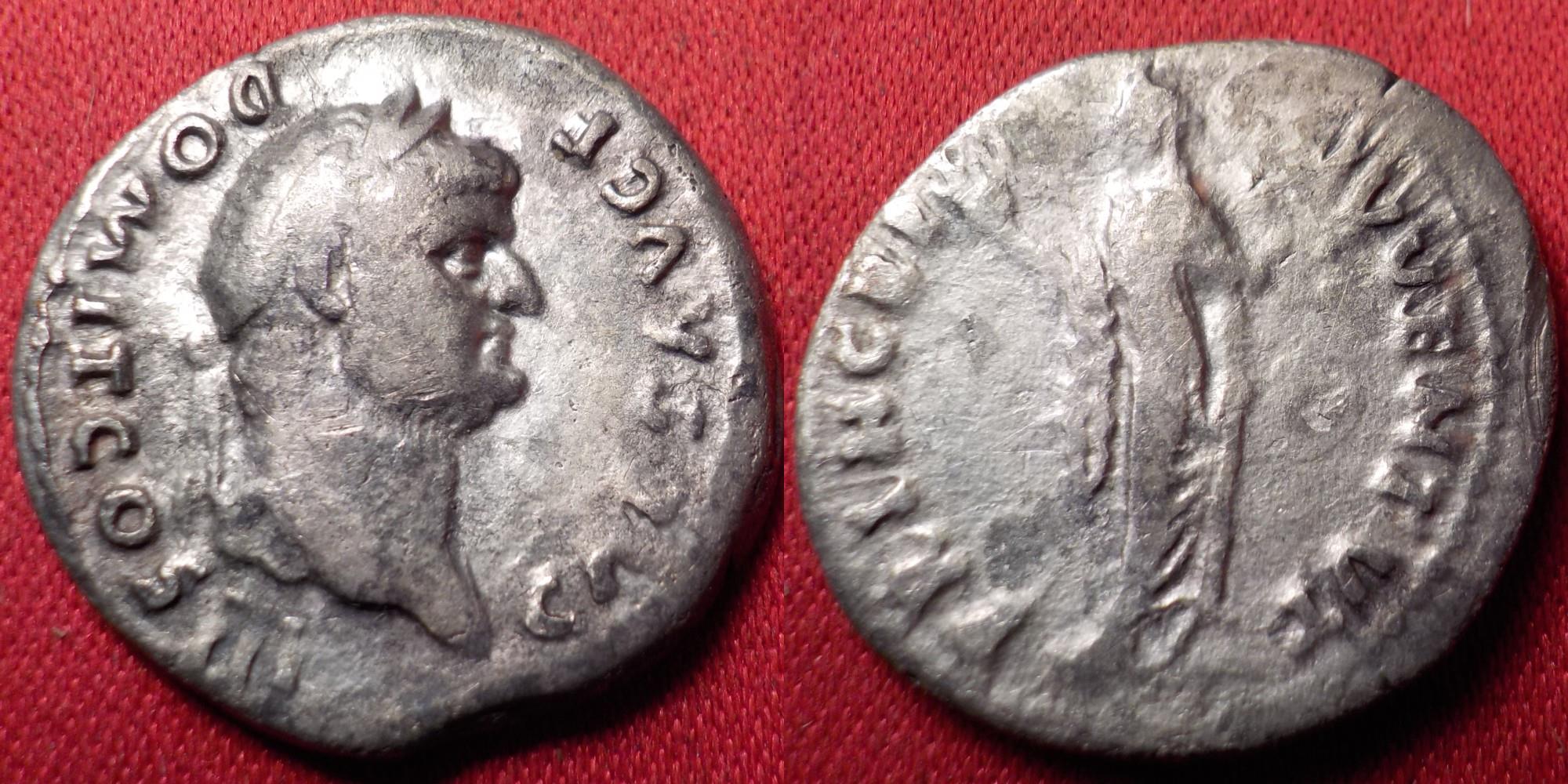 DOMITIAN, as Caesar under Vespasian, AR silver denarius. Prince of the ...