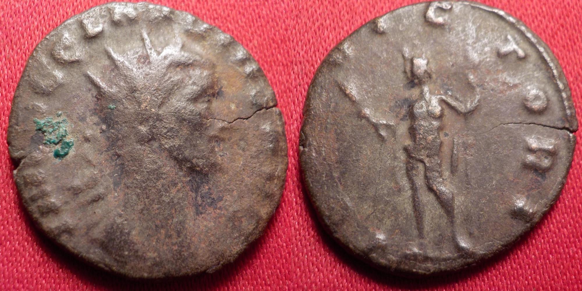 CLAUDIUS II GOTHICUS AE antoninianus. IOVI VICTORI, Jupiter standing left