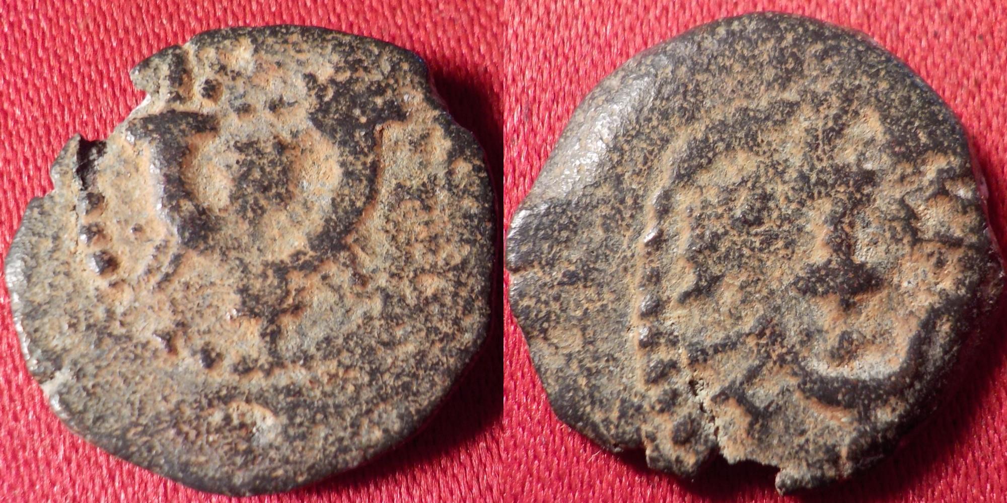 KING HEROD I THE GREAT AE prutah. Jerusalem, 40-4BC. Anchor / Double ...