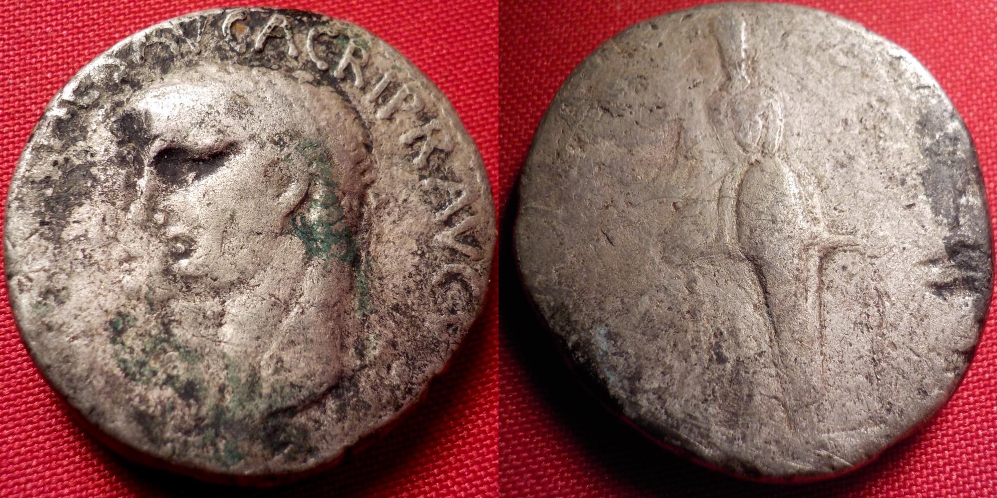 CLAUDIUS I & AGRIPPINA II AR silver cistophorus. Local/unofficial ...