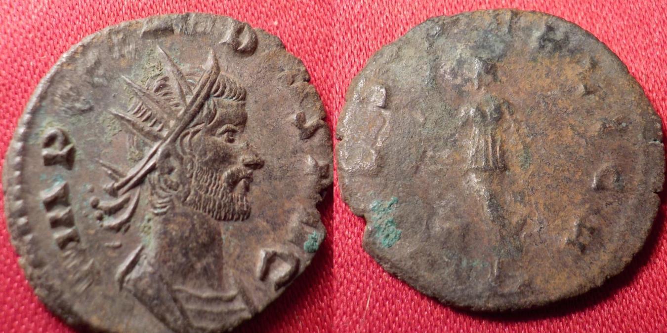 CLAUDIUS II GOTHICUS AE antoninianus. SPES PVBLICA, Spes advancing ...