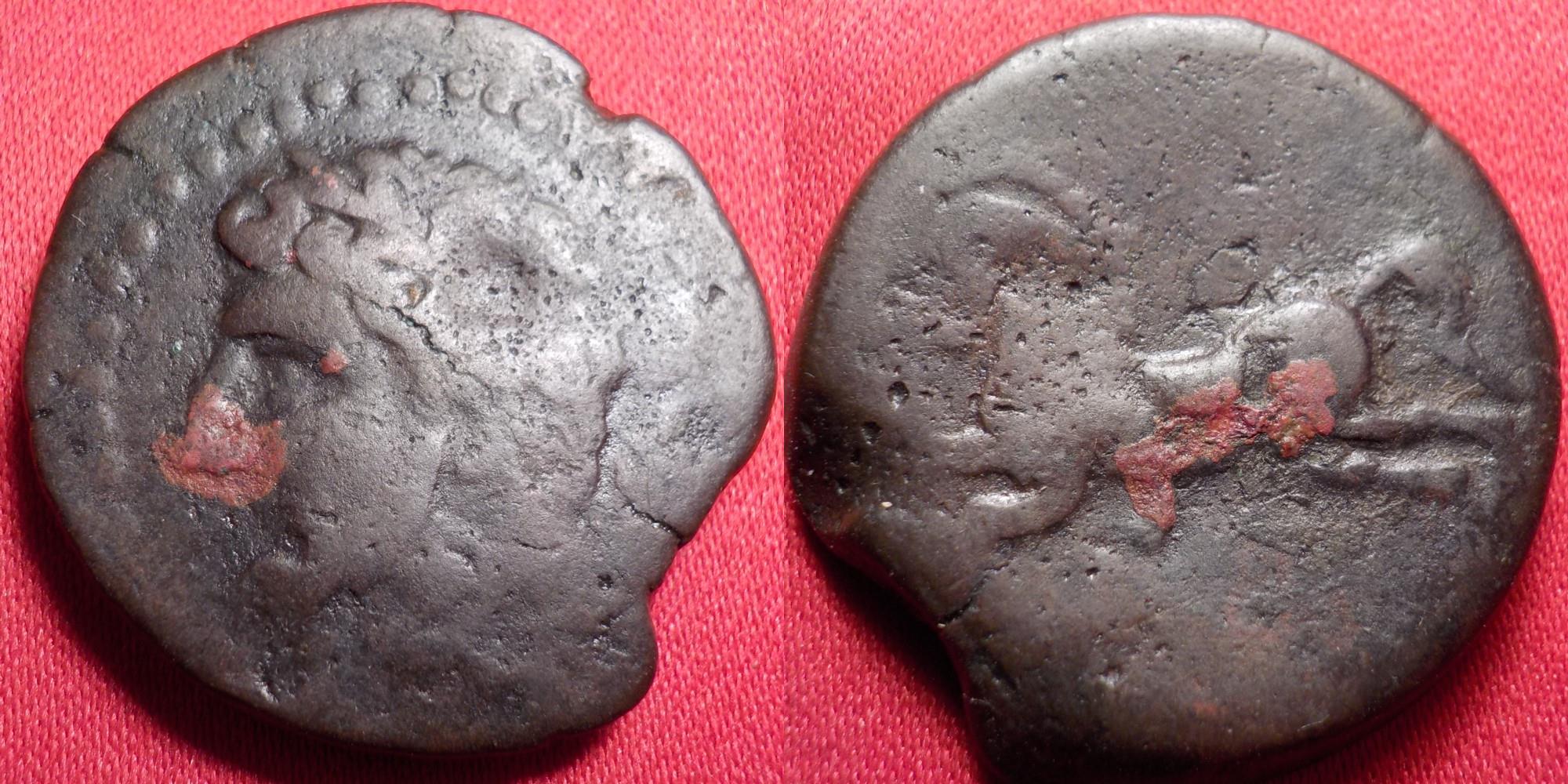 KINGDOM OF NUMIDIA, Micipsa, AE 26mm. Bearded bust, Horse galloping left.