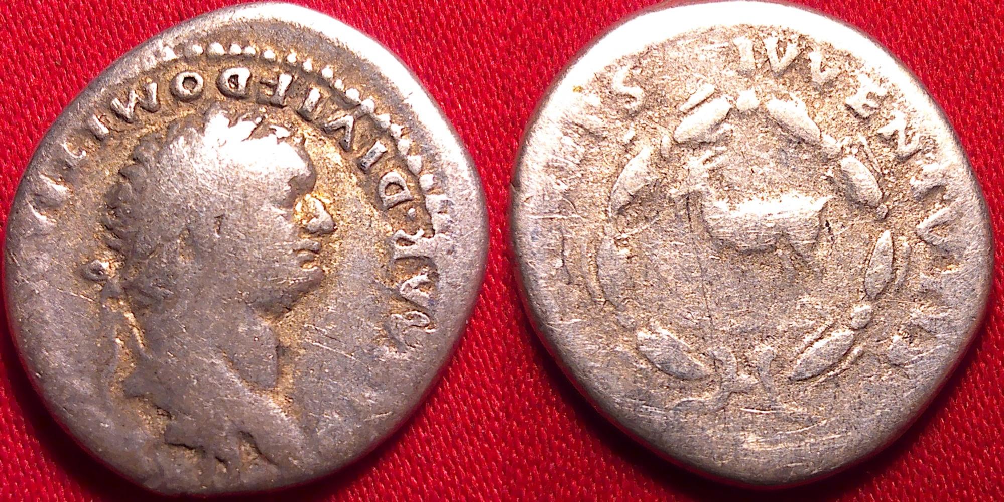DOMITIAN, as Caesar under Titus, AR silver denarius. Prince of the ...