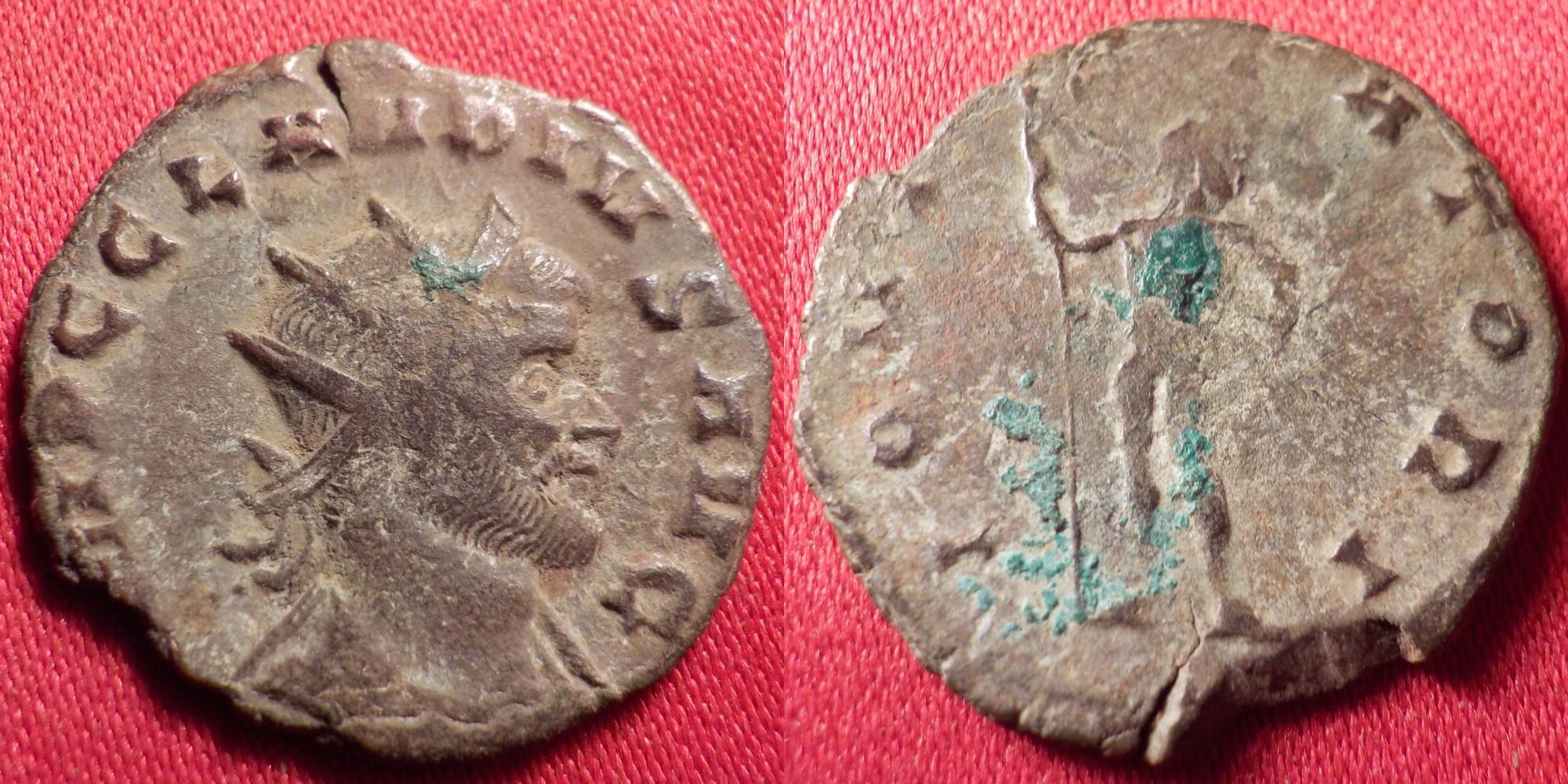 CLAUDIUS II GOTHICUS AE antoninianus. IOVI STATORI, Jupiter standing