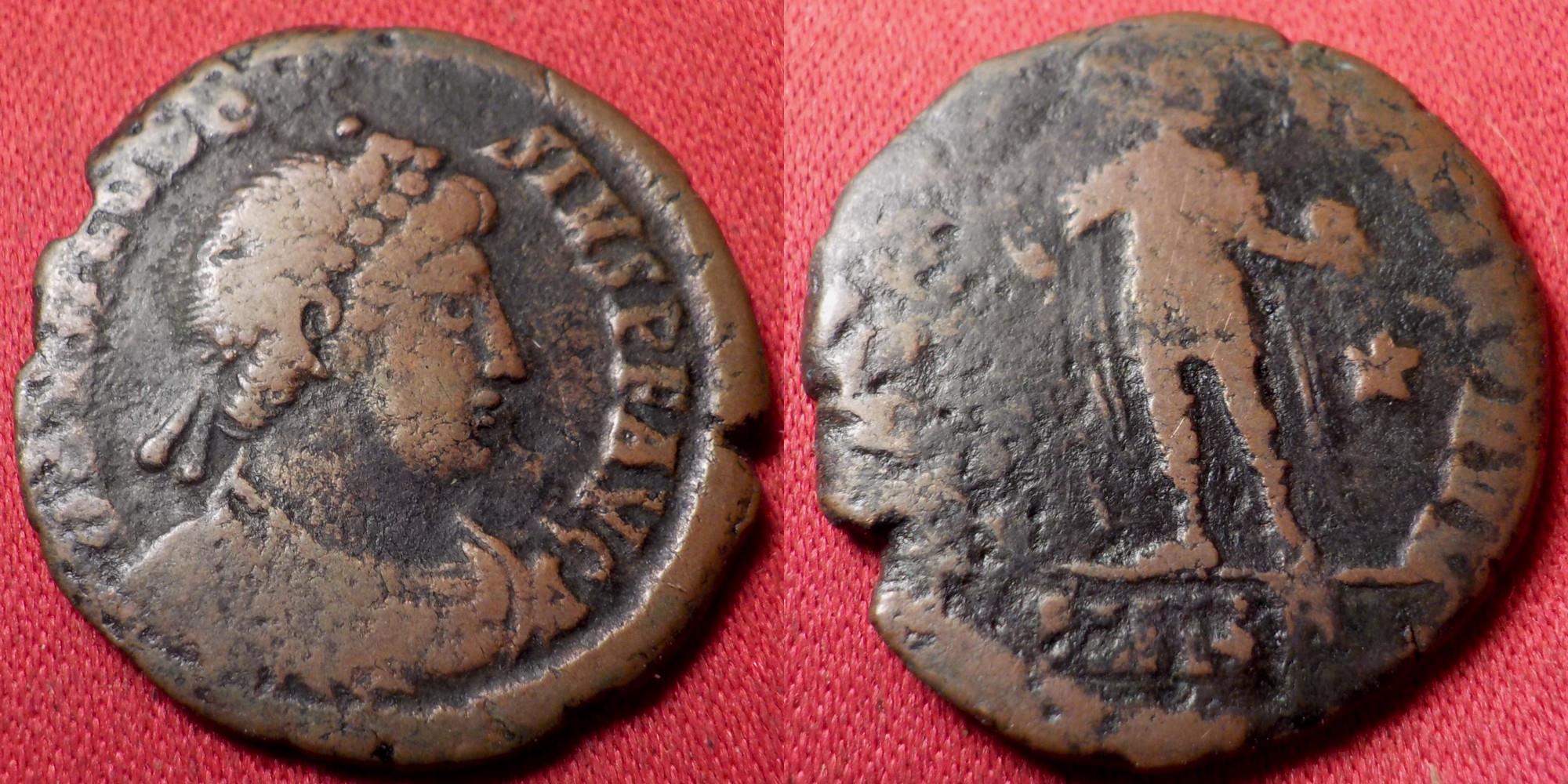 THEODOSIUS AE2. Cyzicus. GLORIA ROMANORUM | Roman Imperial Coins
