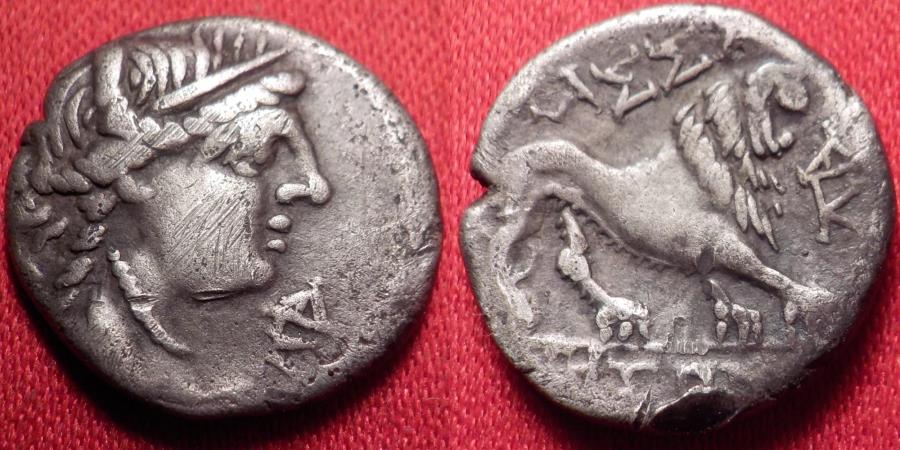 MASSALIA, Greek Gaul, AR silver drachm. 150-130 BC. Artemis / Lion.