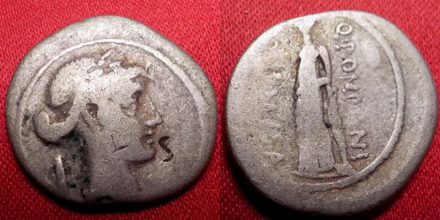 QUINTUS POMPONIUS MUSA AR silver denarius. CLIO, Muse of History ...