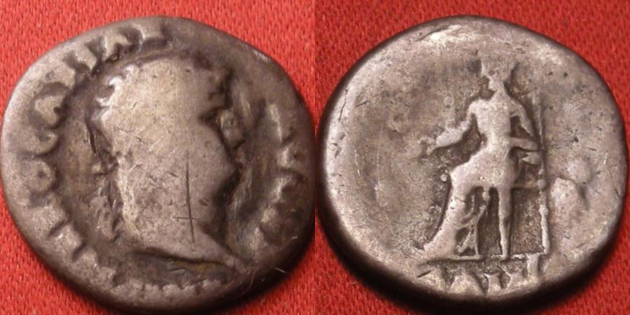 NERO AR silver denarius. Salus seated, holding patera. | Roman Imperial ...