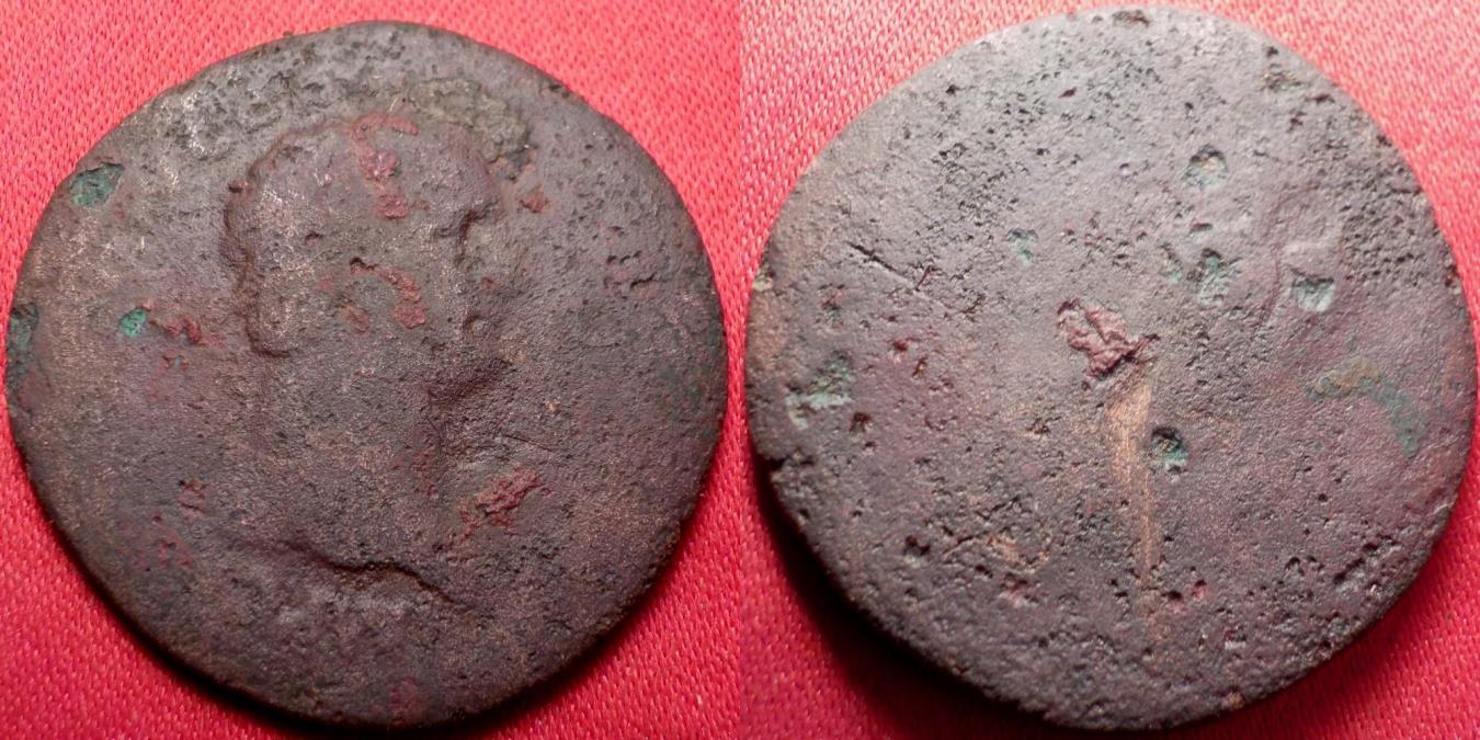 DOMITIAN AE as. Goddess standing, holding cornucopia | Roman Imperial Coins