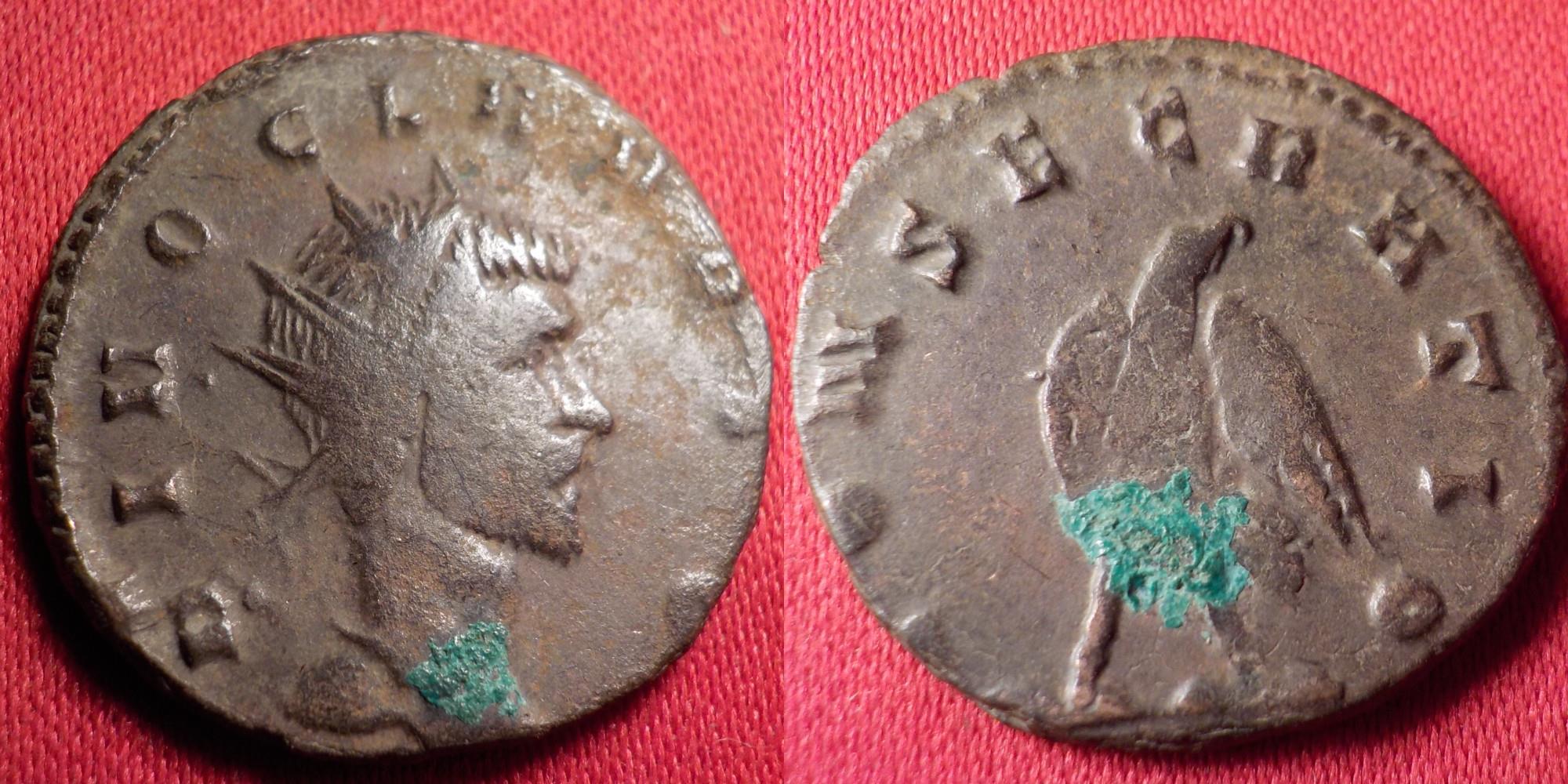 DIVUS CLAUDIUS II GOTHICUS AE antoninianus. Struck by Quintillus. Eagle ...