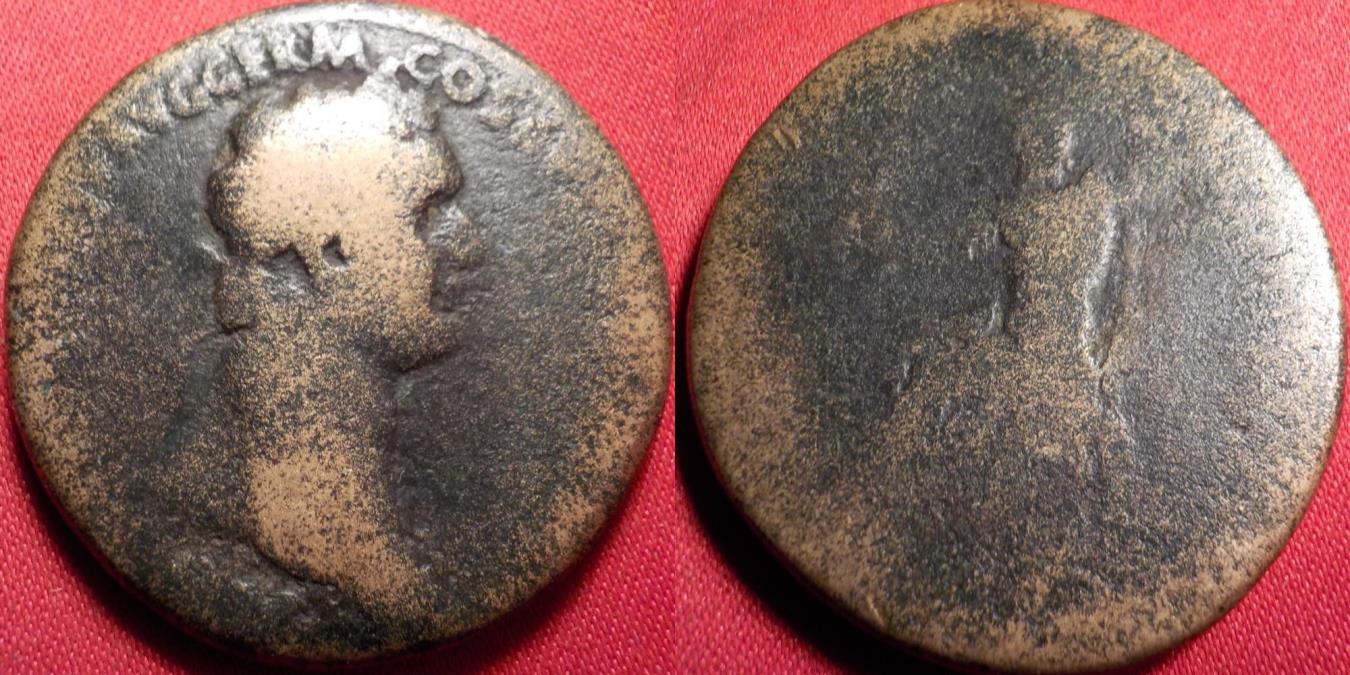 DOMITIAN AE sestertius. IOVI VICTORI, Jupiter enthroned. | Roman ...