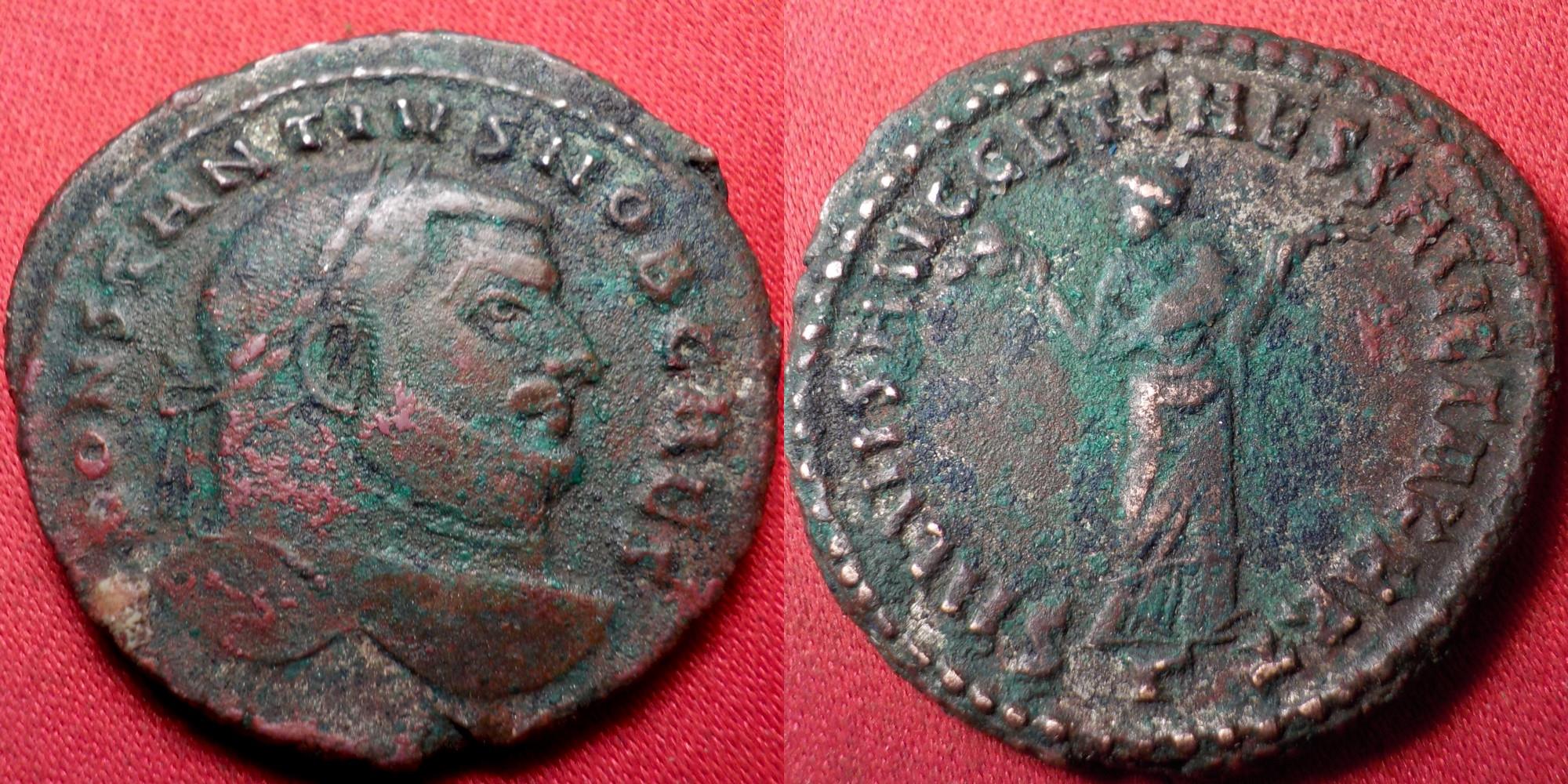 CONSTANTIUS I CHLORUS, as Caesar, AE large follis. Carthage mint ...