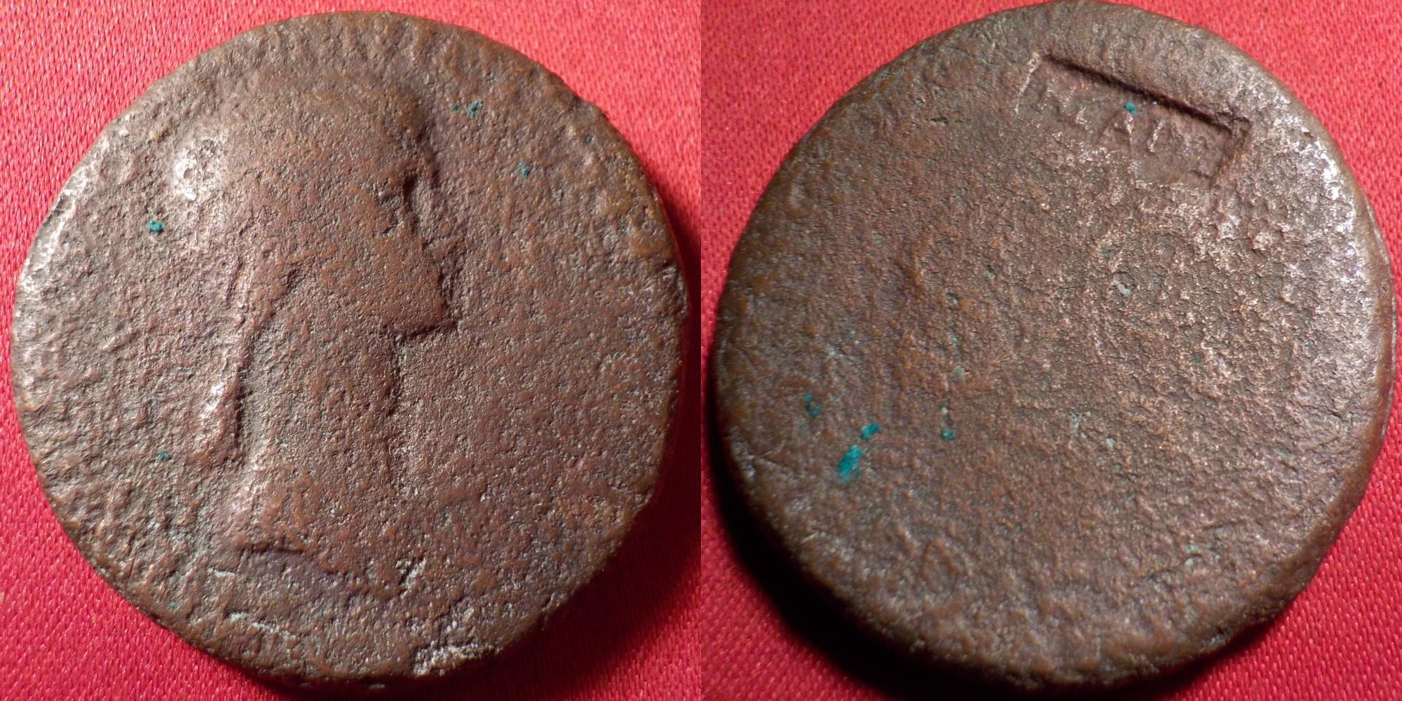 AGRIPPINA AE sestertius. Legend around SC, struck by Claudius. NCAPR ...