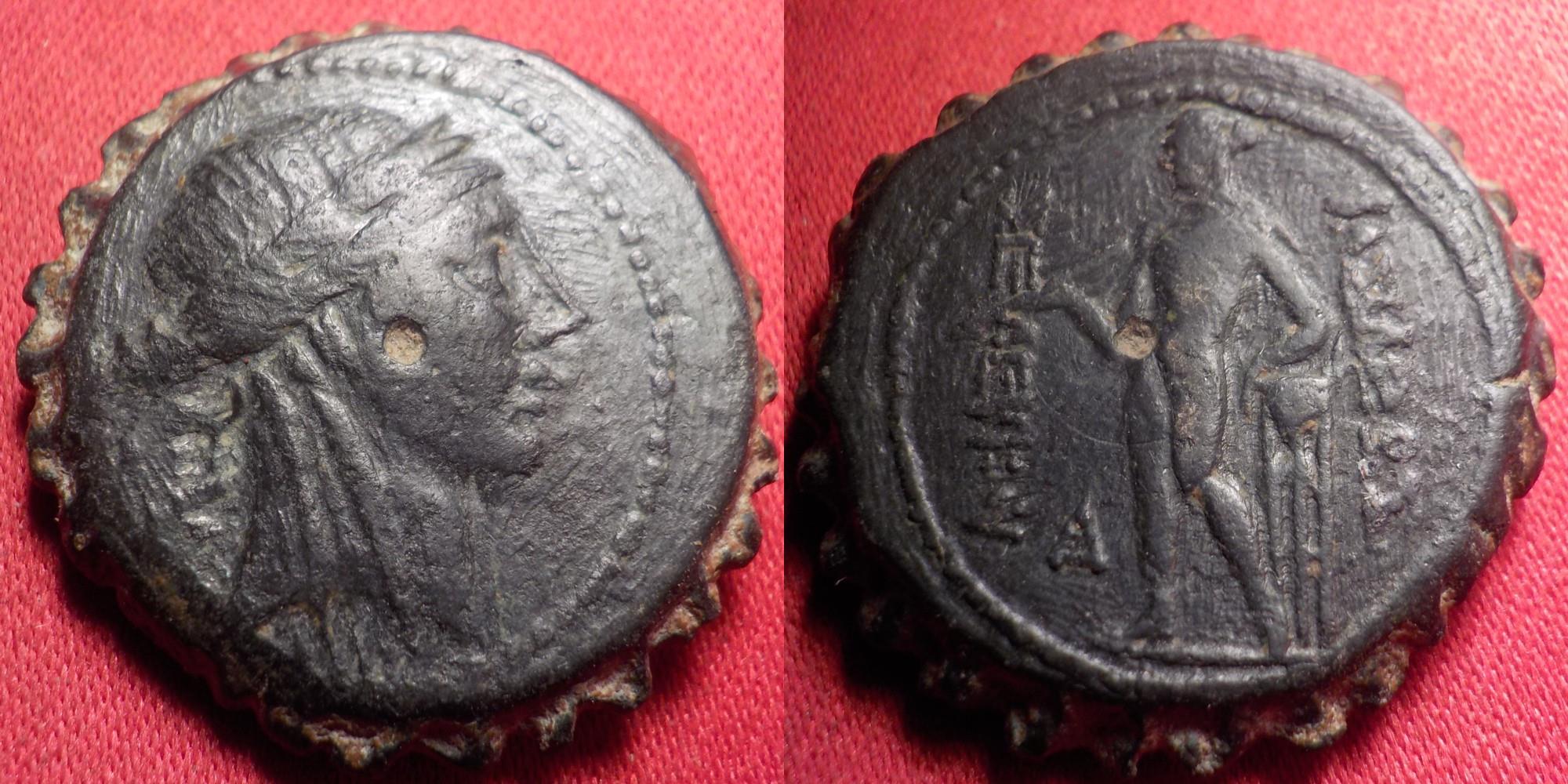 SELEUKOS IV PHILOPATOR AE 24mm serrate. 187-175 BC. Apollo | Greek Coins